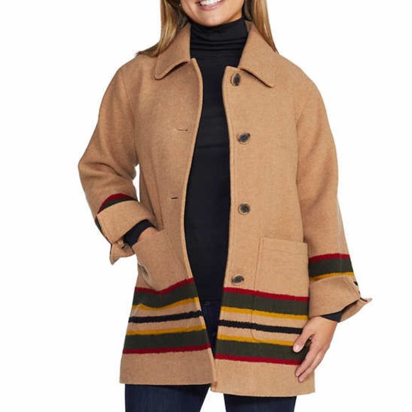 Pendleton | Jackets & Coats | Nwt Pendleton Wool Blend Topper Coat In ...